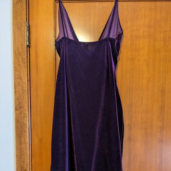Windsor | Dresses | Windsor Velvet Purple Slip Dress | Poshmark